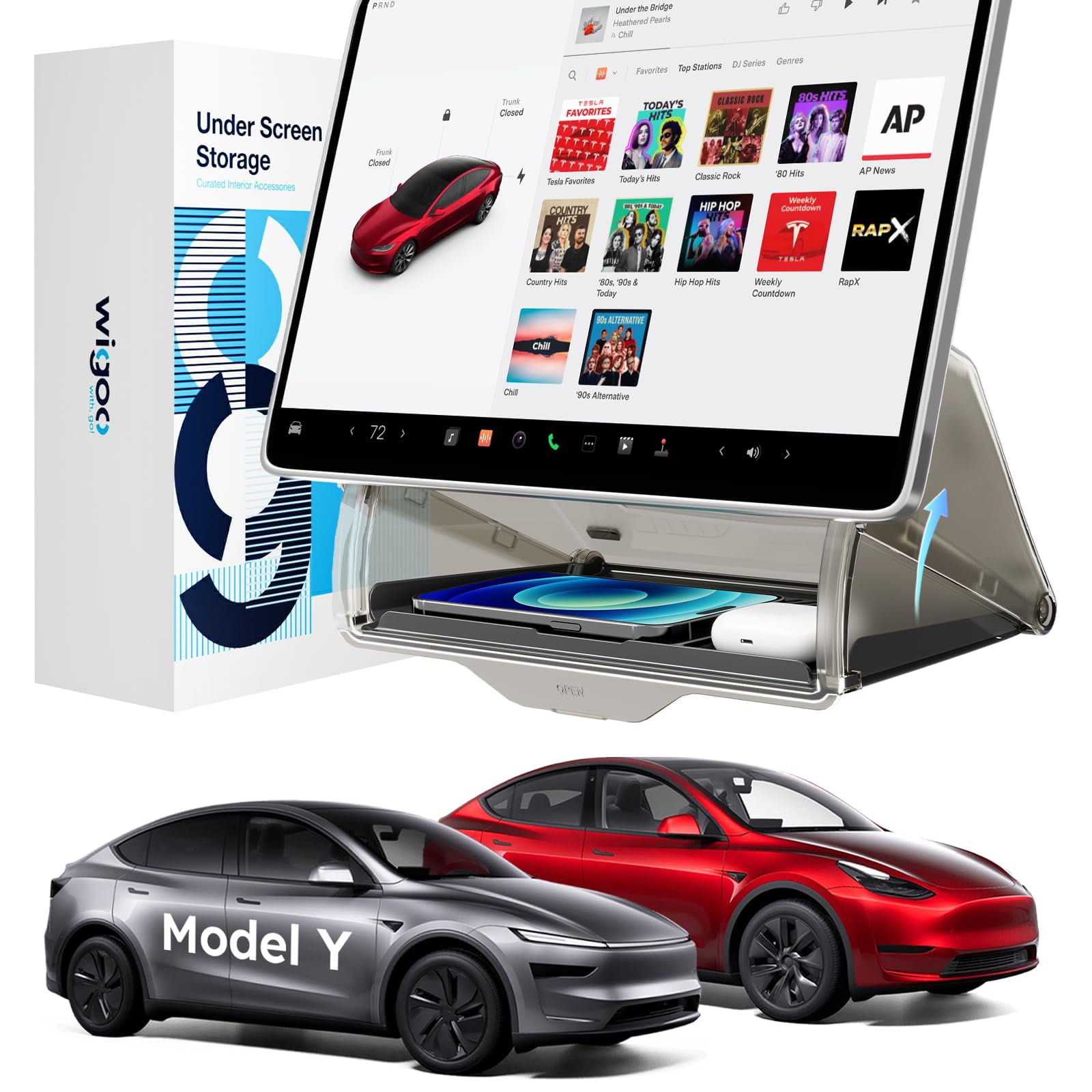 Wigoo Tesla Model Y RRF12 Juniper Under Screen Box [Hidden Design ...