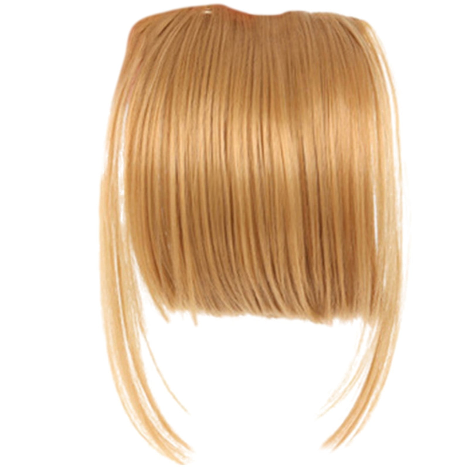 Wigs Human Hair Ladies Bangs Wig Front Fringe Head Clipped In The Human ...