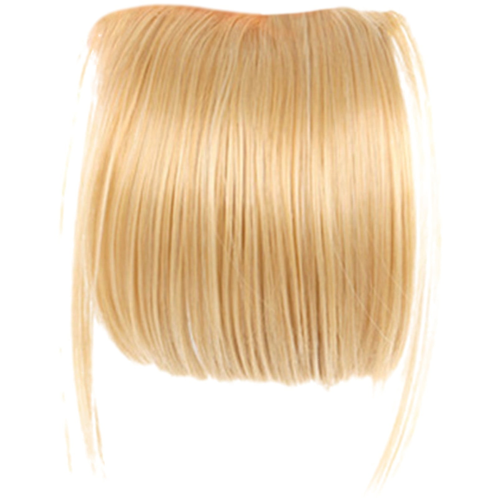Wigs Human Hair Ladies Bangs Wig Front Fringe Head Clipped In The Human ...