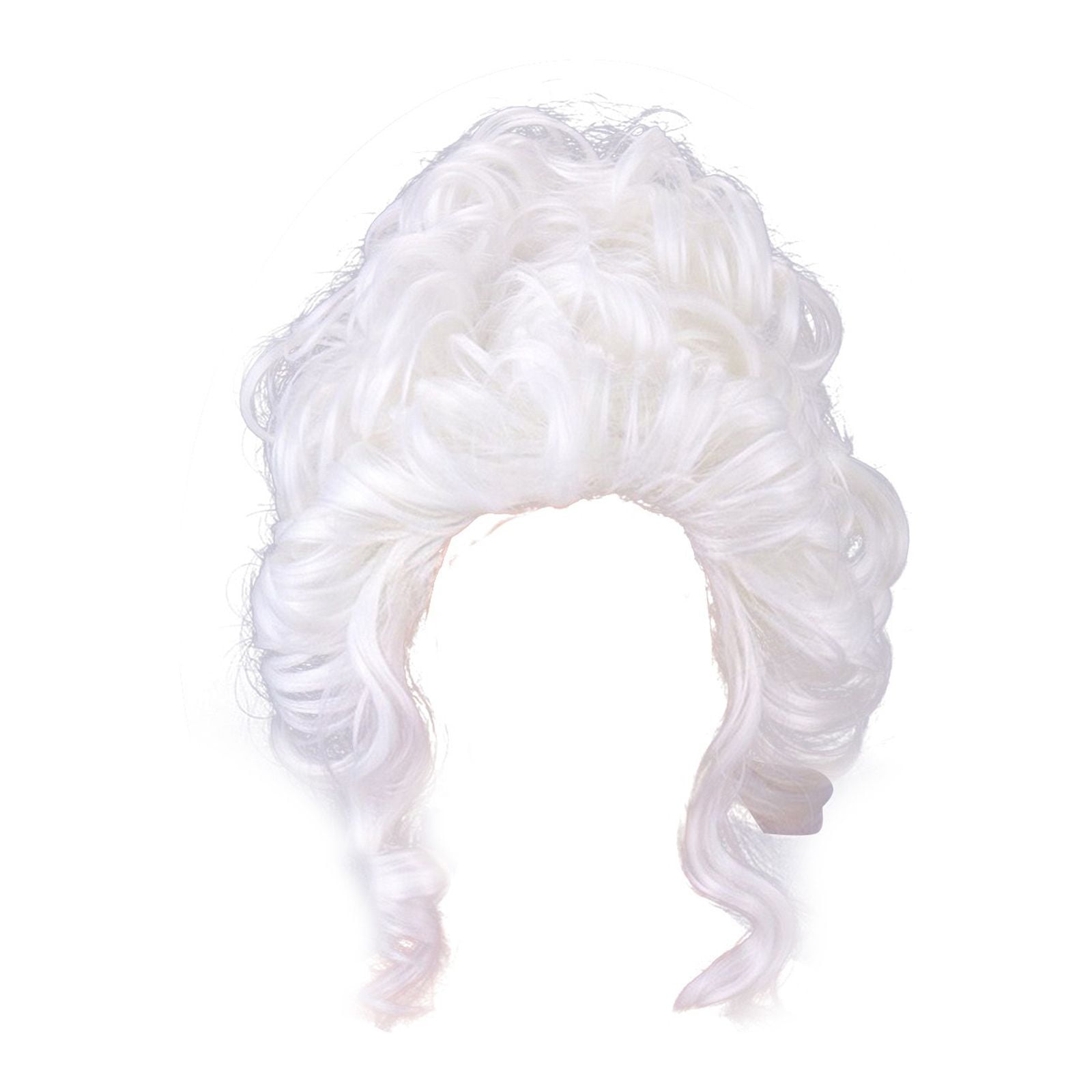 Wigs Human Hair Wig White Shawl High Hat Wig Cos Wig Curly Hair No Wig ...