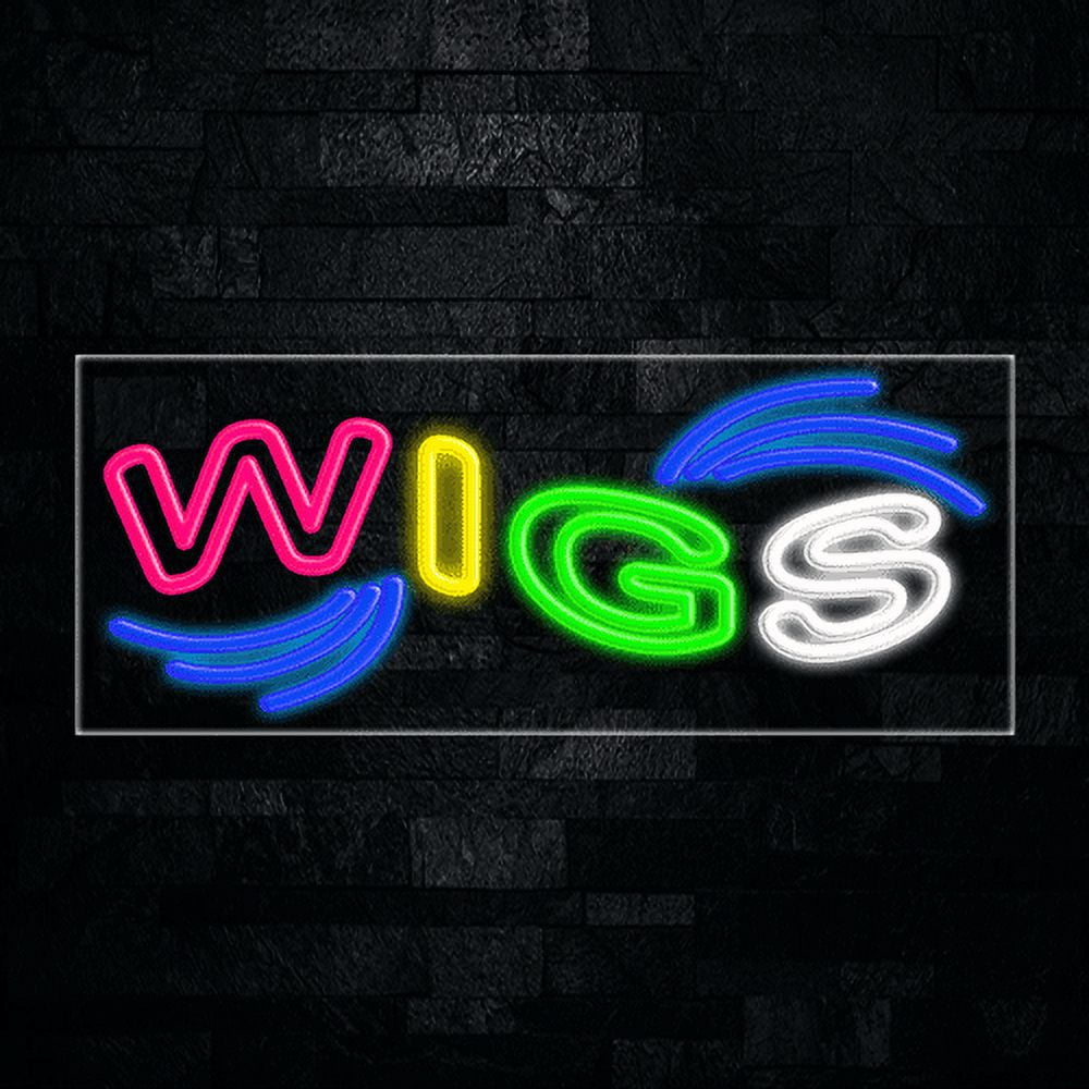 Wigs-LED Neon Sign 30"L x 12"H #30930 - Walmart.com