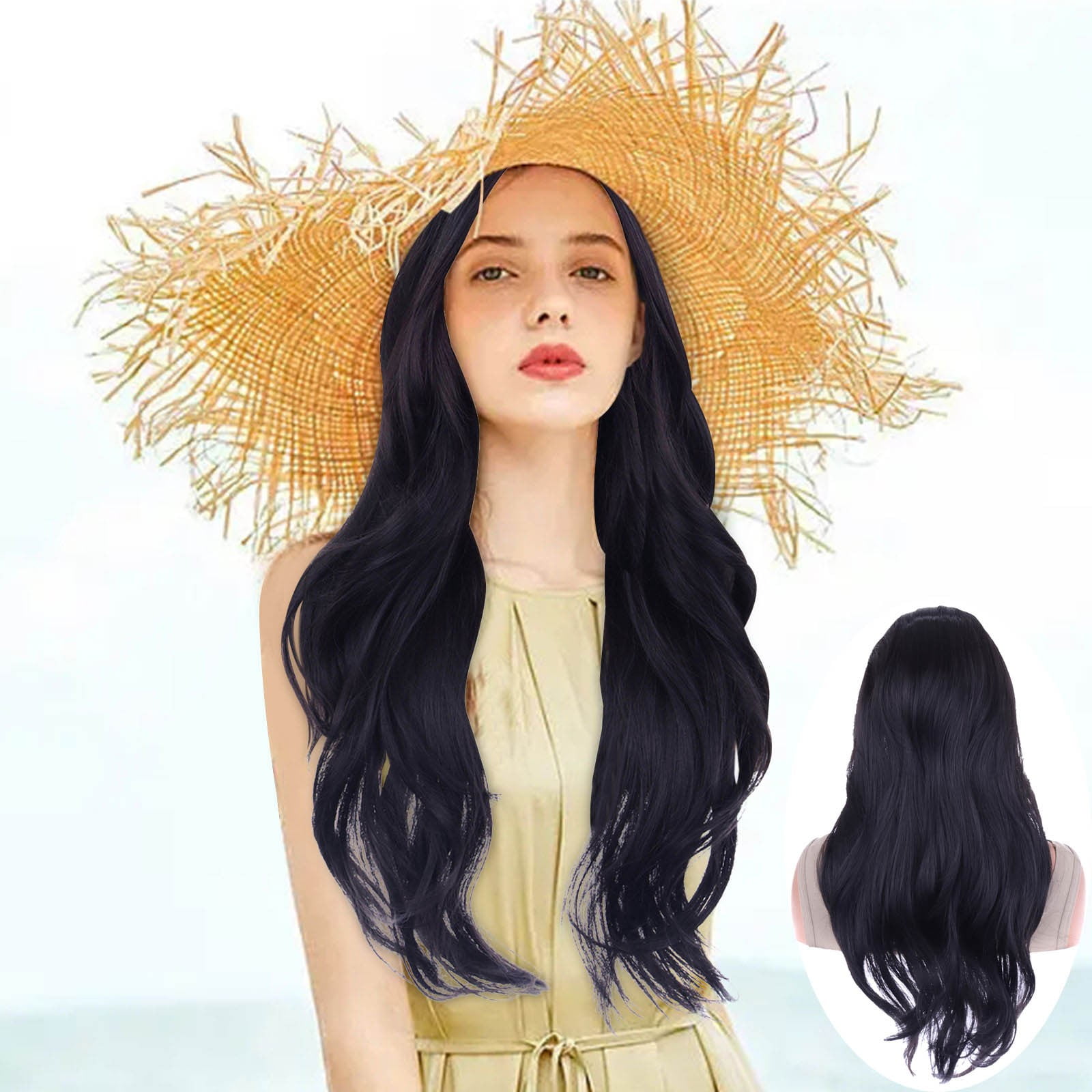 Wigs for Women Long Curly Hair Wig Women's Medium Long Curly Hair ...