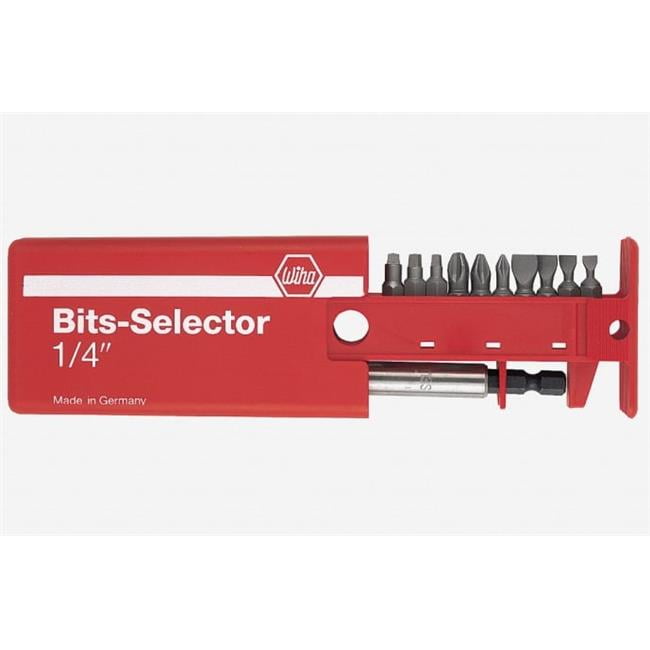 Wiha 11 Piece Bits-Selector and Magnetic Bit Holder Set - Walmart.com