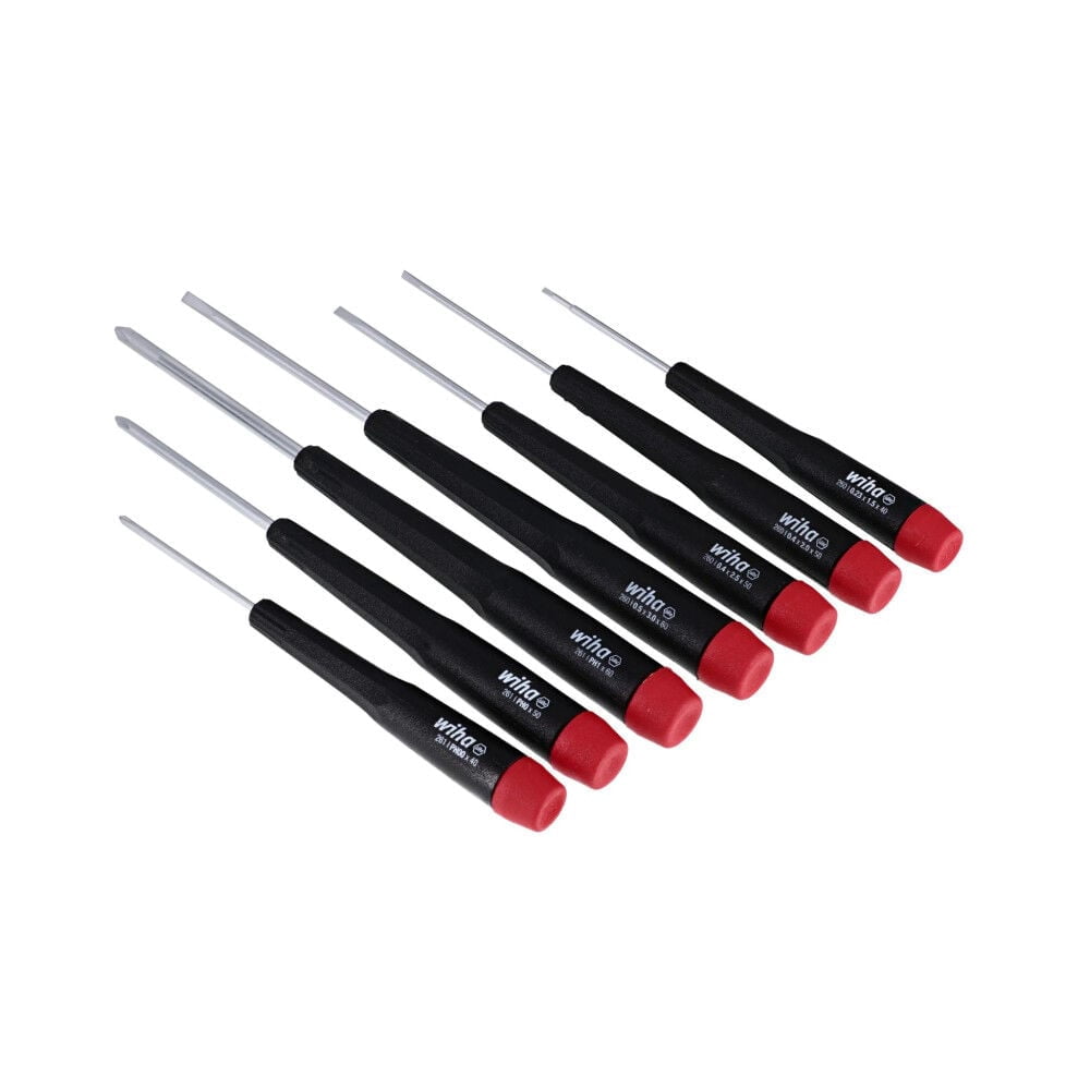 Wiha 26197 Precision Slotted & Phillips Screwdriver Set - 7 Piece ...
