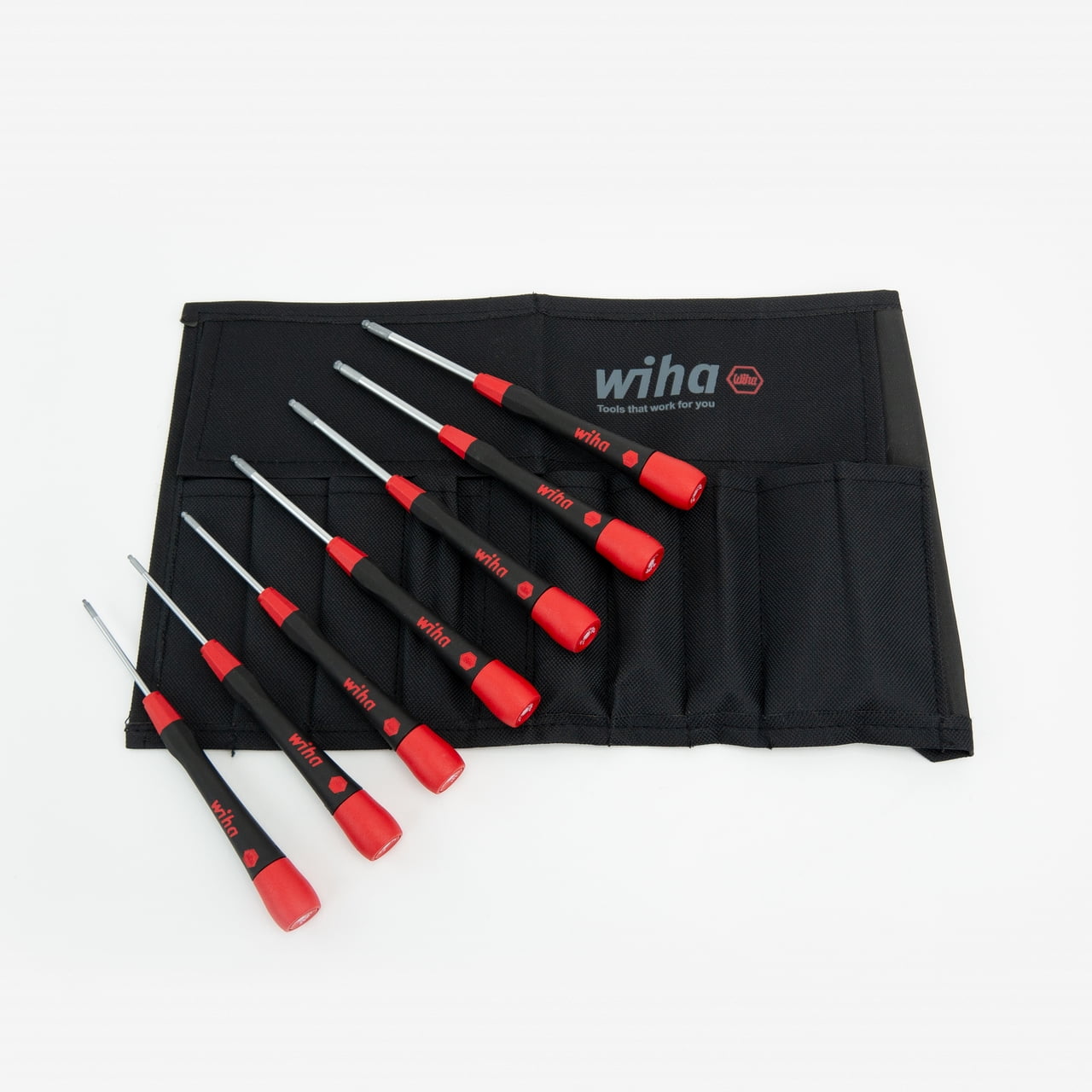 Wiha 26493 7 Piece PicoFinish Precision Ball End Hex Screwdriver Pouch ...