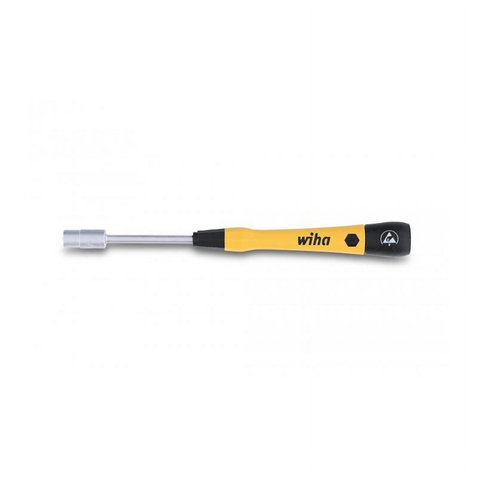 Wiha 27777 ESD Safe PicoFinish Precision Screwdriver - Nutdriver 1/4" x ...