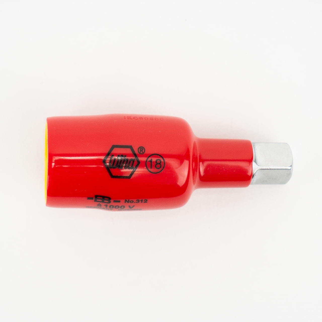Wiha 31650 Insulated Socket Adapter/Reducer, 1/2 to 3/8" Drive ...