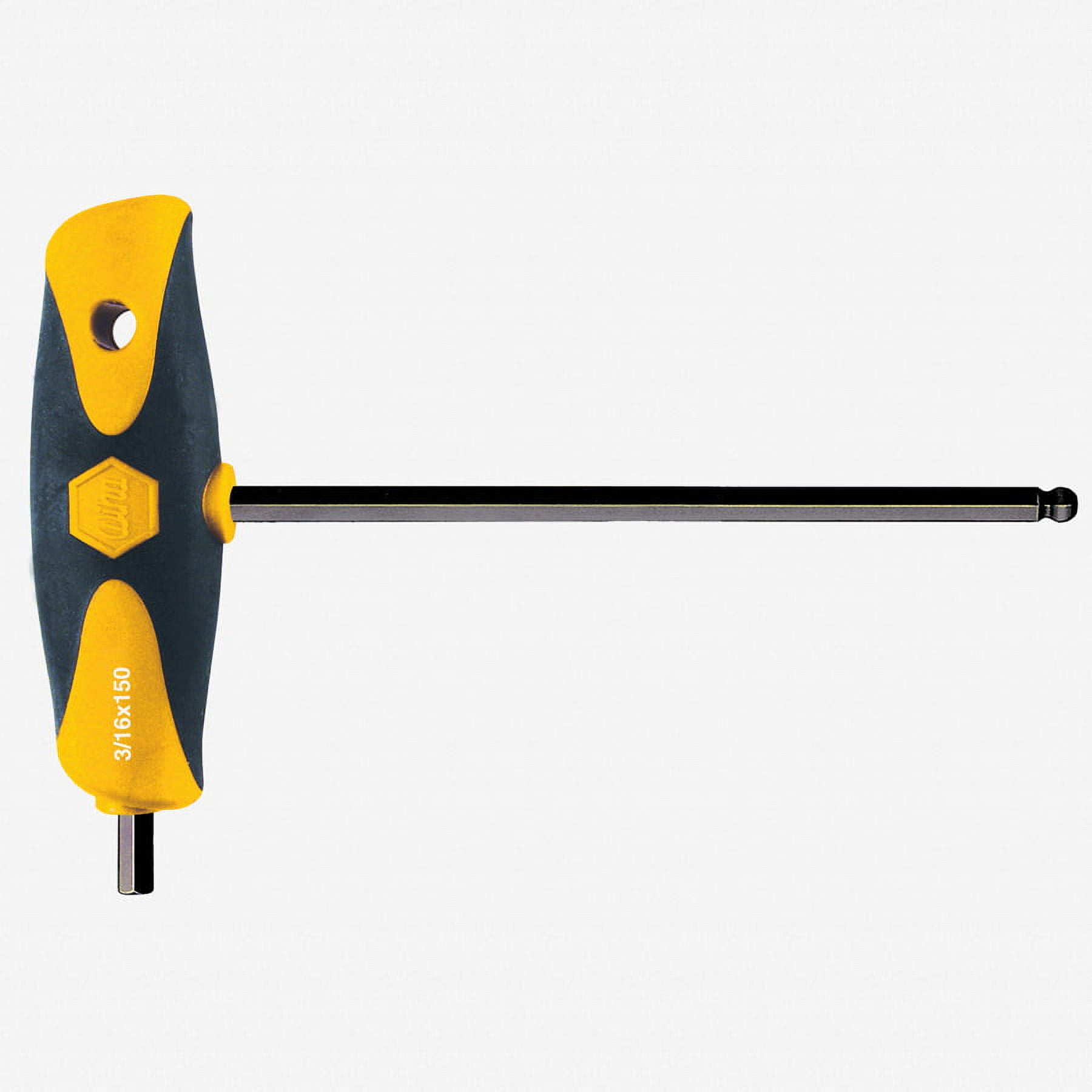 Wiha 33440 3/8 x 7.9" Soft Grip Dual Drive Ball End Hex T-handle ...