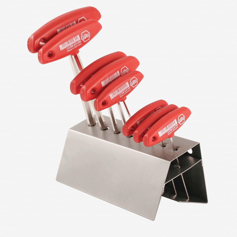 Wiha 33488 8 Piece Hex Metric T-handle Rack Set - Walmart.com