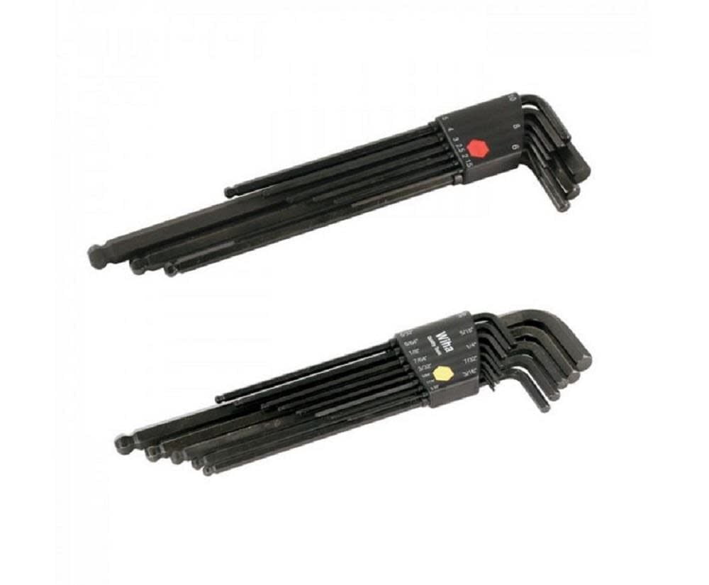 Wiha 36995 Ball End Hex-Inch and Metric L-Key Sets, 2-Pack - Walmart.com