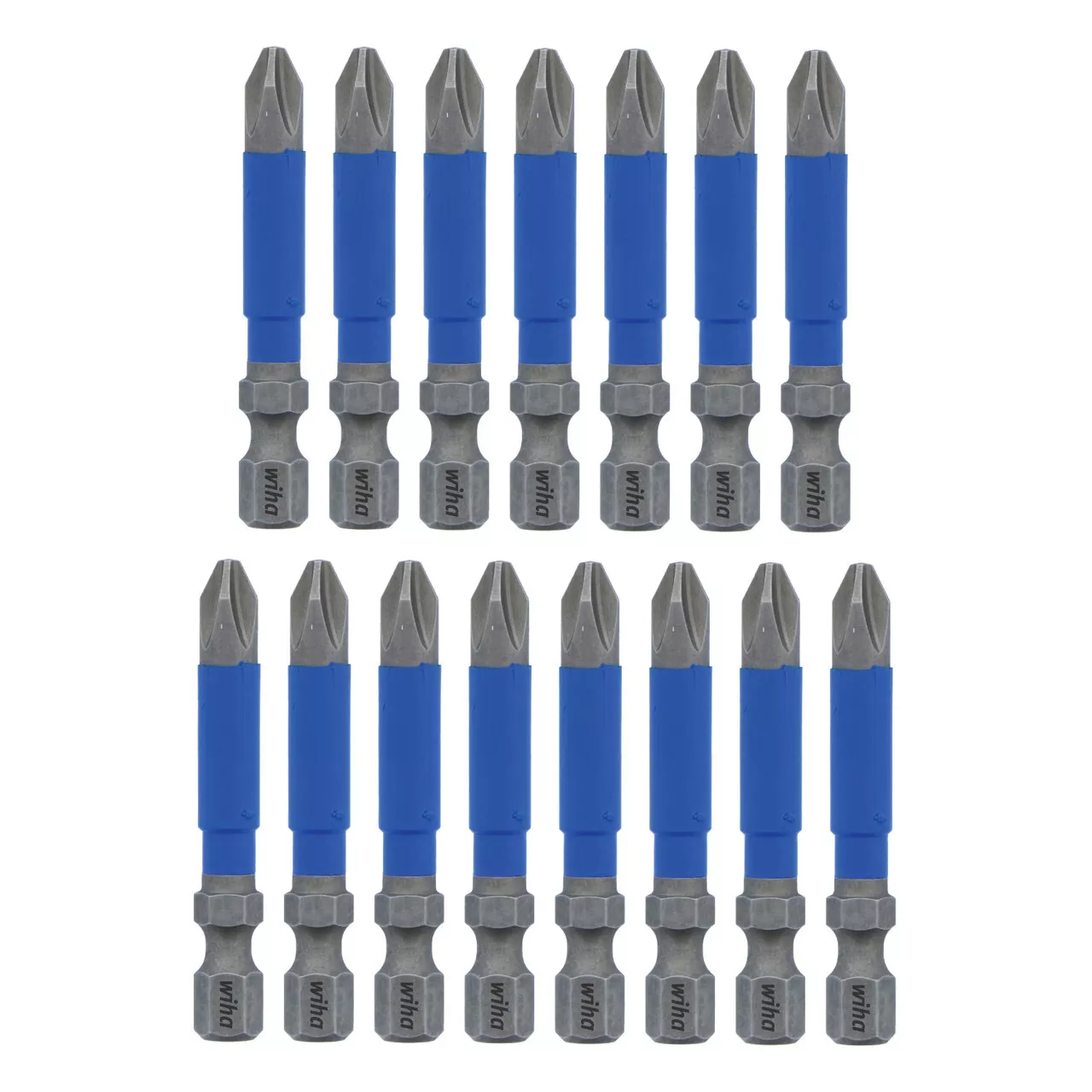 Wiha 70242 Terminatorblue Impact Bit Phillips #2 - 2 Inch - 15 Pack ...
