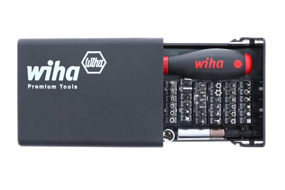 Wiha 71991 Security Bits Collector with Locking Bit Holder 39 Piece Set ...