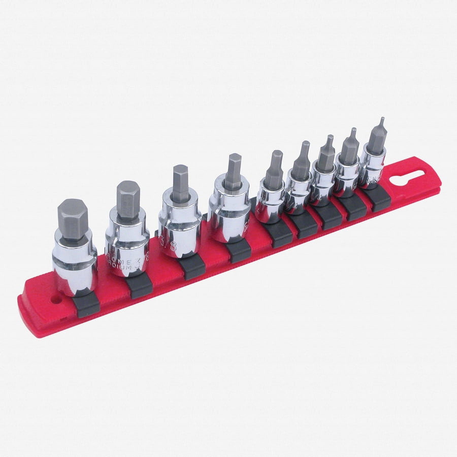 Wiha 71996 9 Piece Hex Metric Bit Socket Rail Set - Walmart.com