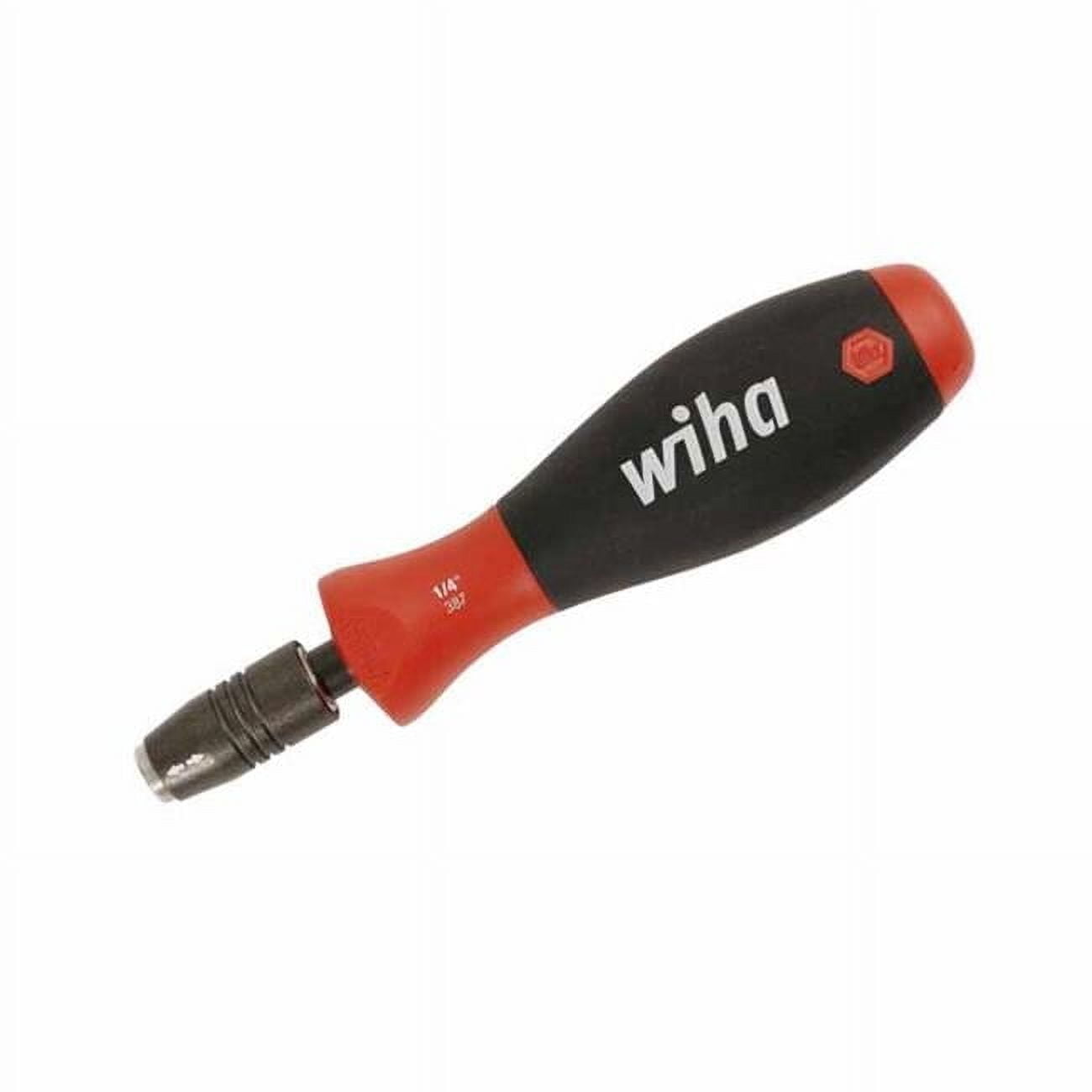 Wiha 76000 SoftFinish CentroFix Quick Release 1/4" Power Blade Handle ...