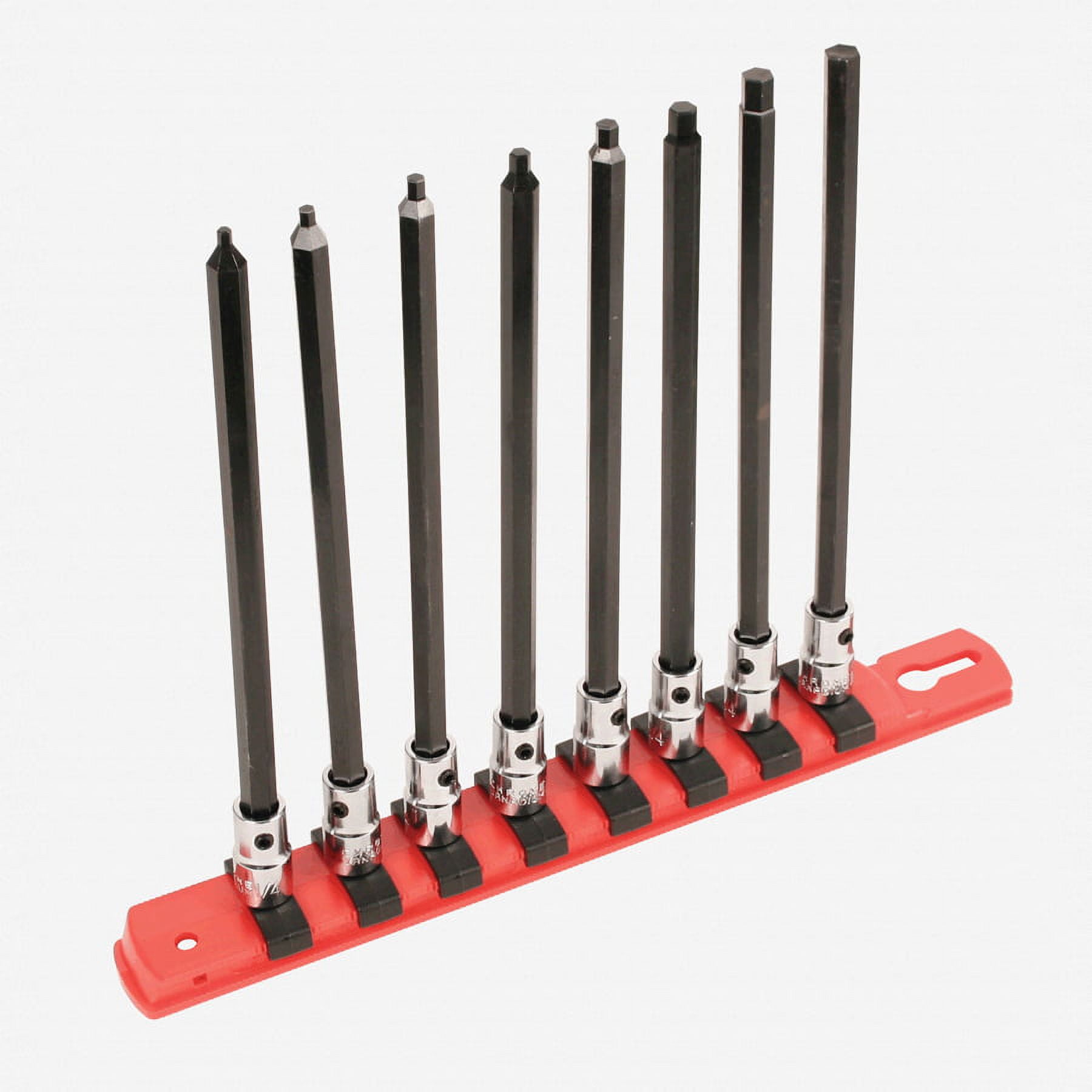 Wiha 77191 8 Piece Hex SAE 1/4" Drive Bit Socket Rail Set - Walmart.com