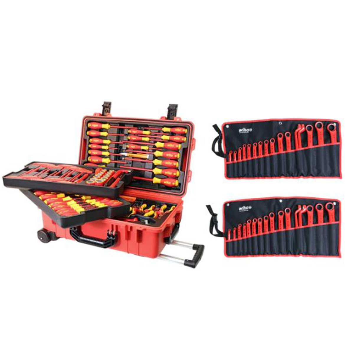 Wiha Insulated Master Electrician's 112 Piece Tool Set in Rolling ...
