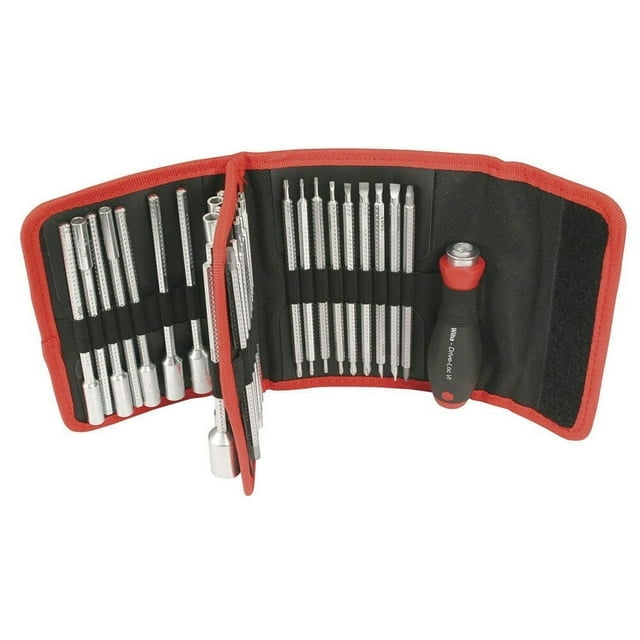 Wiha Drive-Loc VI Screwdriver Wallet Set, 32Pc, SAE Measurement ...