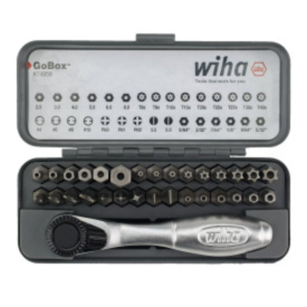 Wiha Gobox Security Bit Set With Mini Ratchet, 32 Piece - Walmart.com