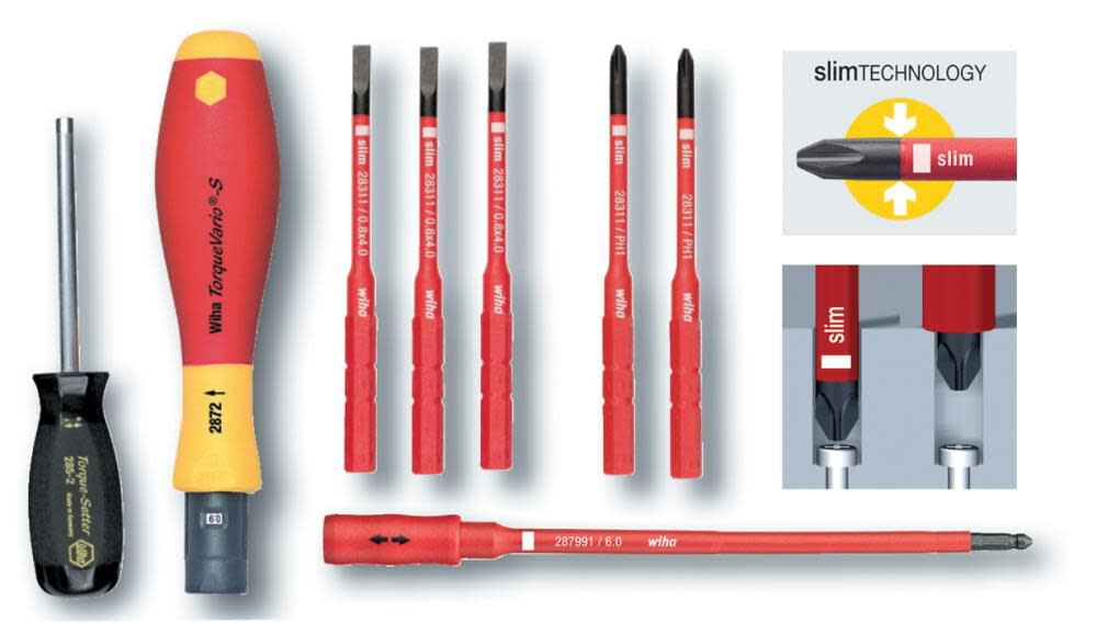 Wiha Insulated Torque Control and Slimline Blade Set - 8 Piece Set ...