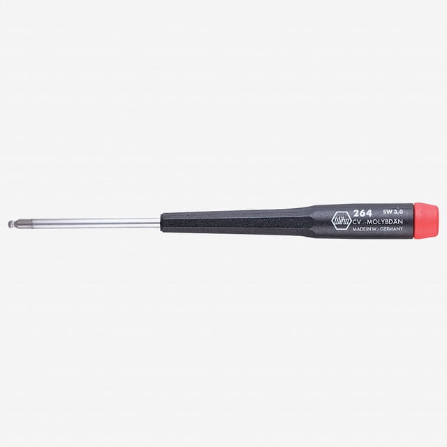 Wiha Precision Hex Screwdriver 1/8 in Round 26431 - Walmart Business ...