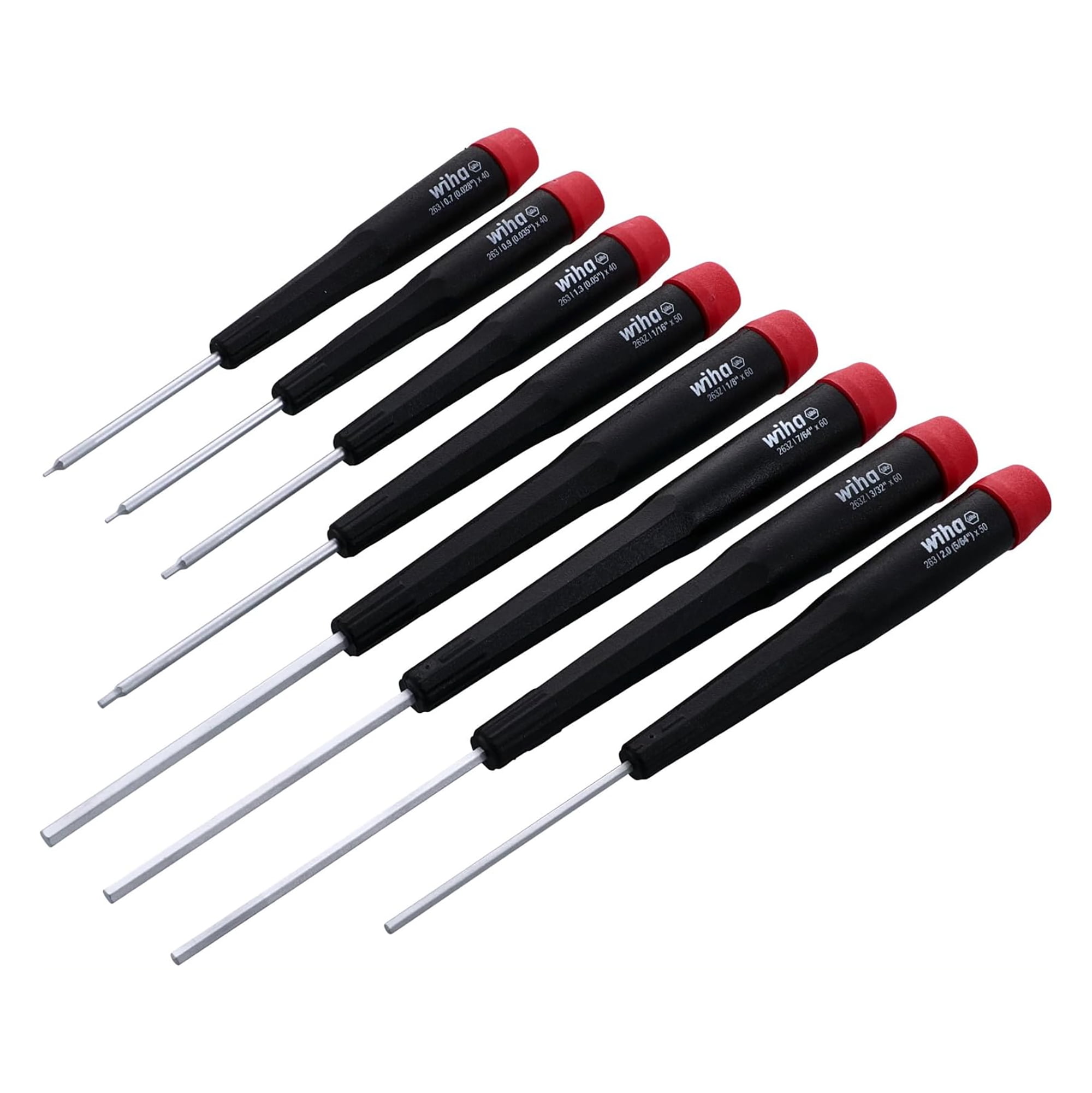 WIHA 8 Piece Precision Hex Screwdriver Set - Inch - 26391 - Walmart.com
