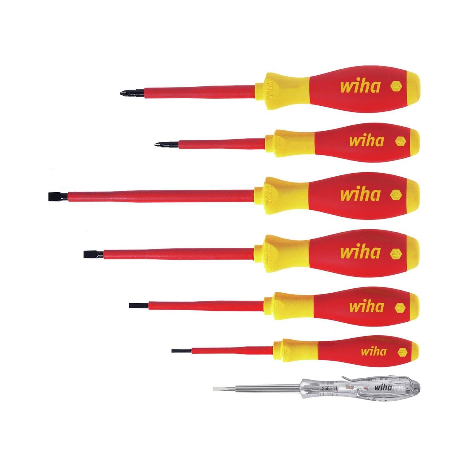 Wiha Softfinish Electric Sl/ph Screwdriver Set, 7 Piece - Walmart.com
