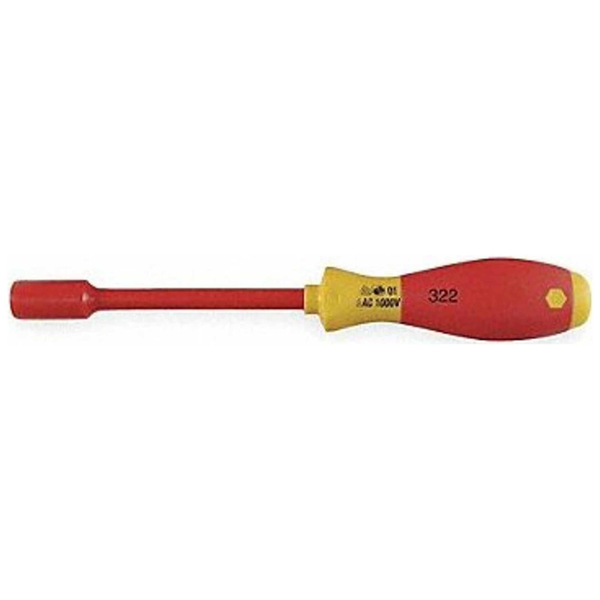 Wiha Nut Driver,1/4 in.,Solid,Ergo,Ins,5 in. 32263 - Walmart.com