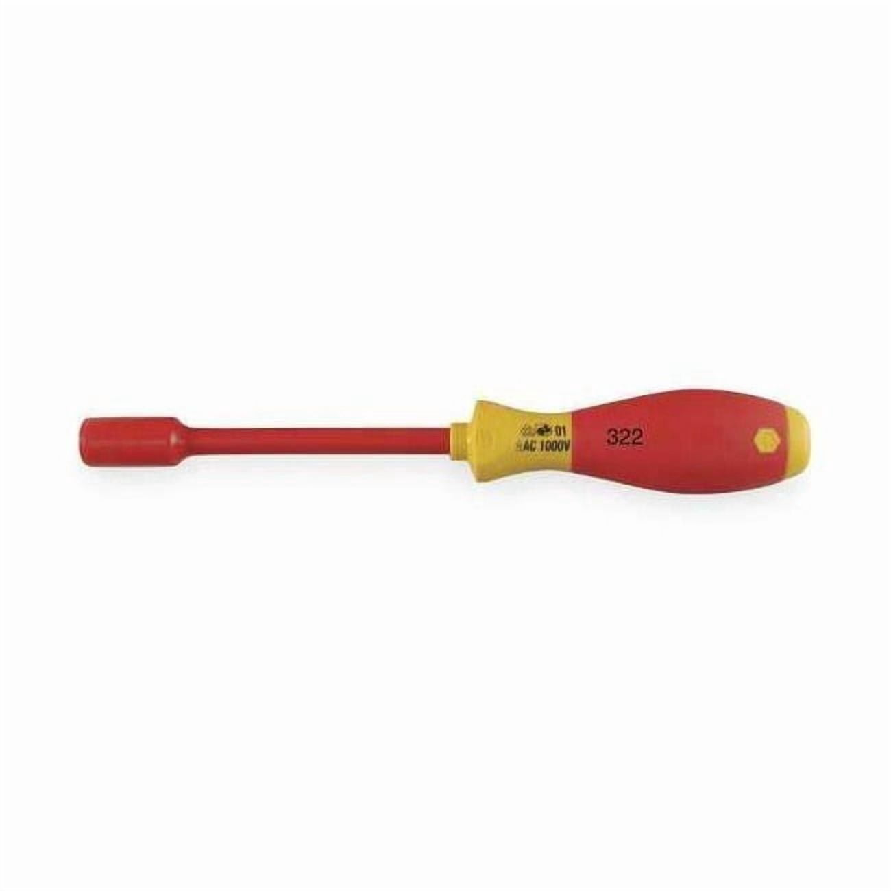 Wiha Nut Driver,1/4 in.,Solid,Ergo,Ins,5 in. 32263 - Walmart.com