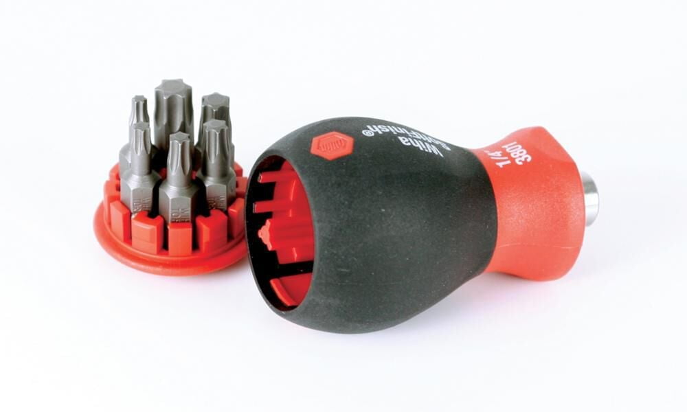 Wiha SoftFinish Stubby Bit Holder Set, 7 Piece Torx, Cushion Grip ...