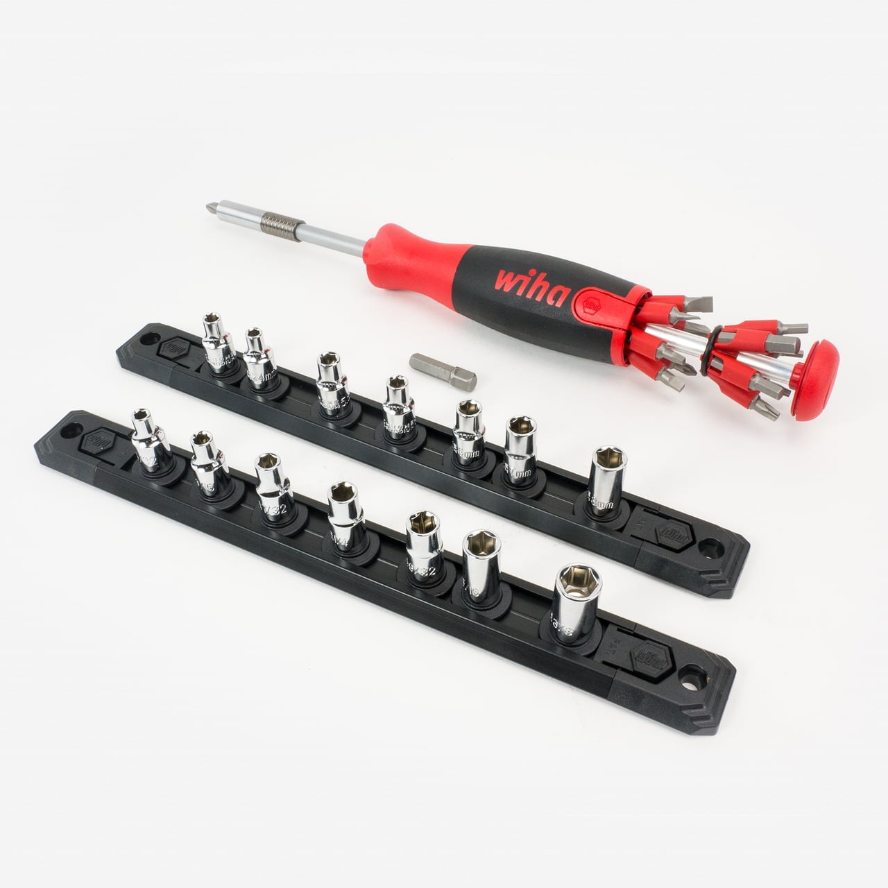 Wiha Tools 41 Piece Ultra Driver Tradesman Socket Sets, Inch/Metric - 1 ...