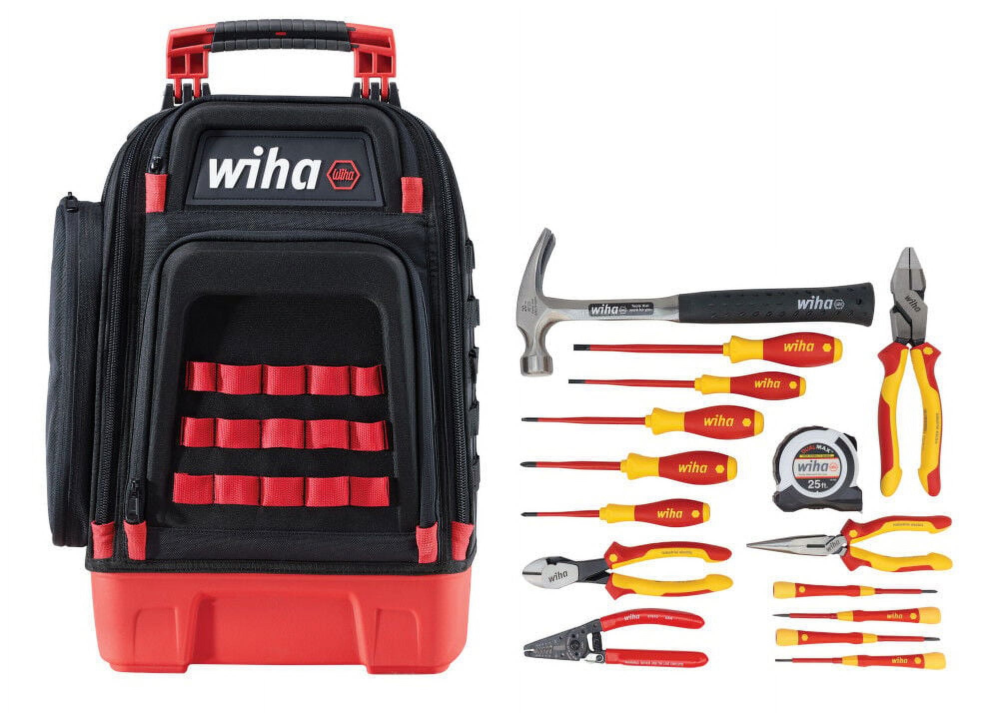 Wiha Tools 91870 Apprentice Electrician's Insulated Tool Kit in Heavy ...