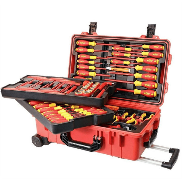 Wiha Tools Insul. 80 Piece Tool Set w/ Screwdrivers, Nut Drivers ...