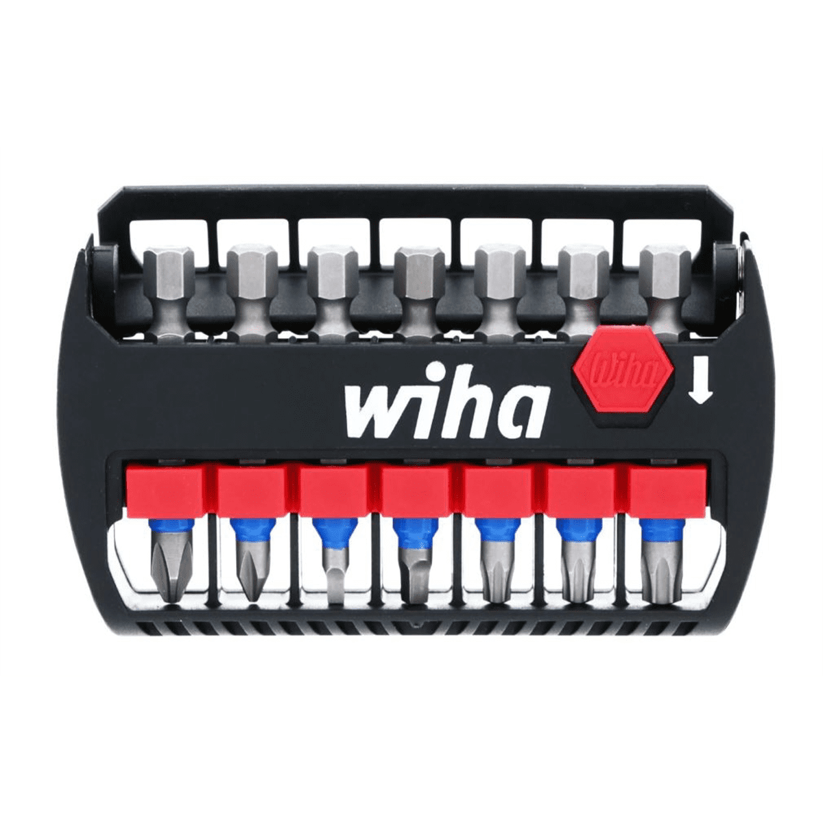 Wiha Tools TerminatorBlue Impact 7-Piece Bit Buddy 2" alloy steel bits ...