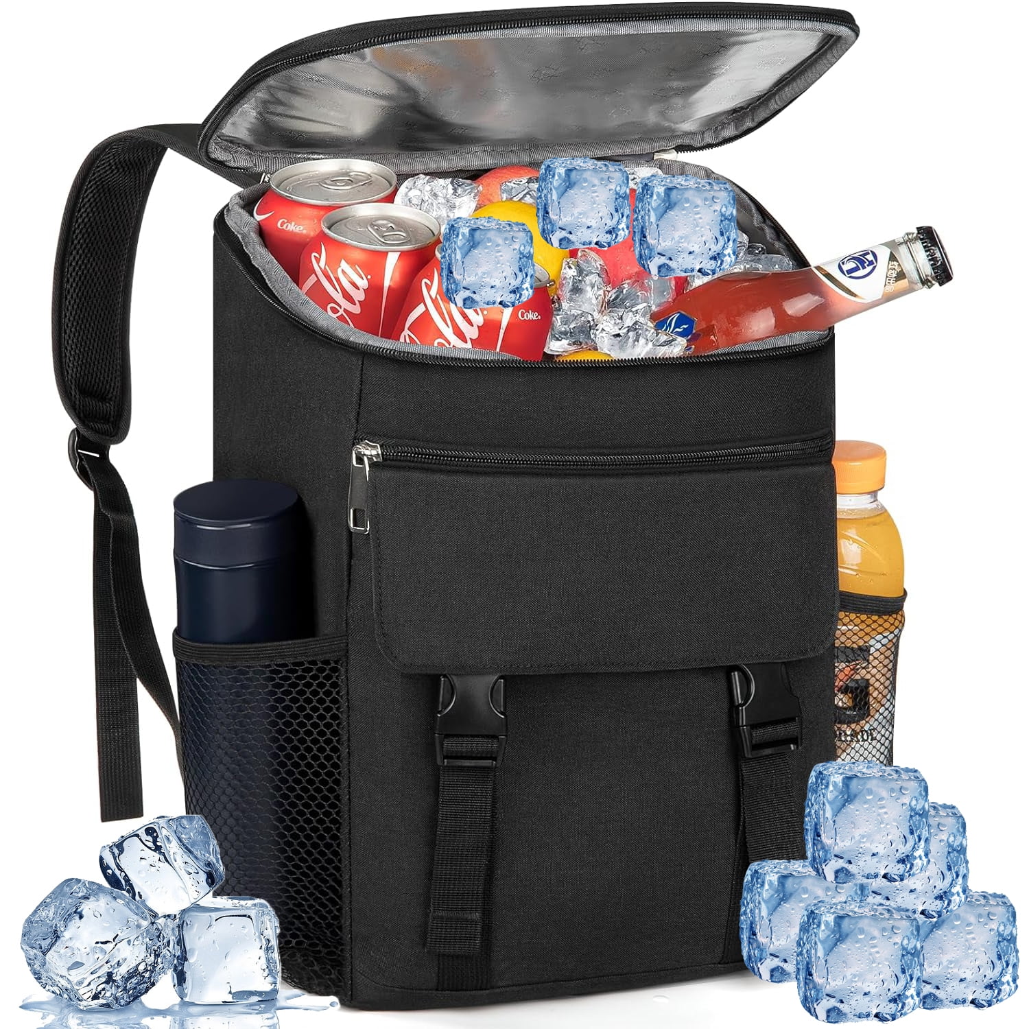 Wiher Backpack Cooler, Soft Cooler Backpack Insulated Leak Proof, 35 ...