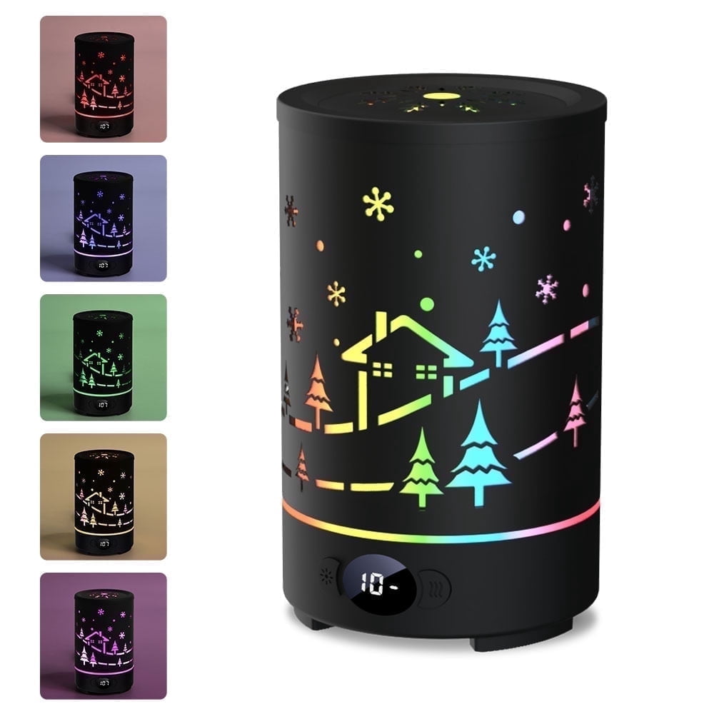 Wiher Aroma Diffuser, Quiet Oil Diffuser with RGB Lighting Timer ...