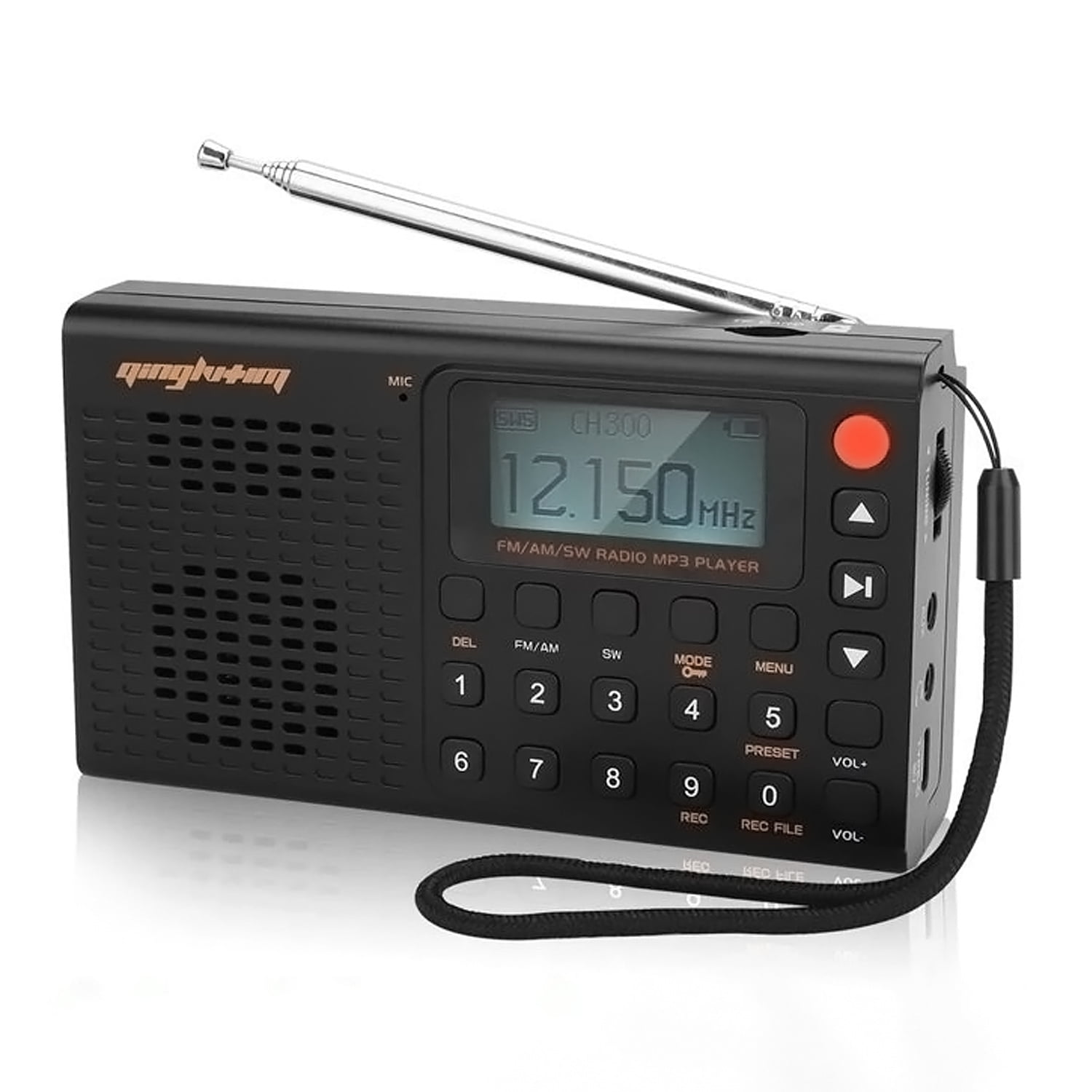 Wiher Portable Full-band Radio - Rechargeable AM FM SW World Band Radio ...