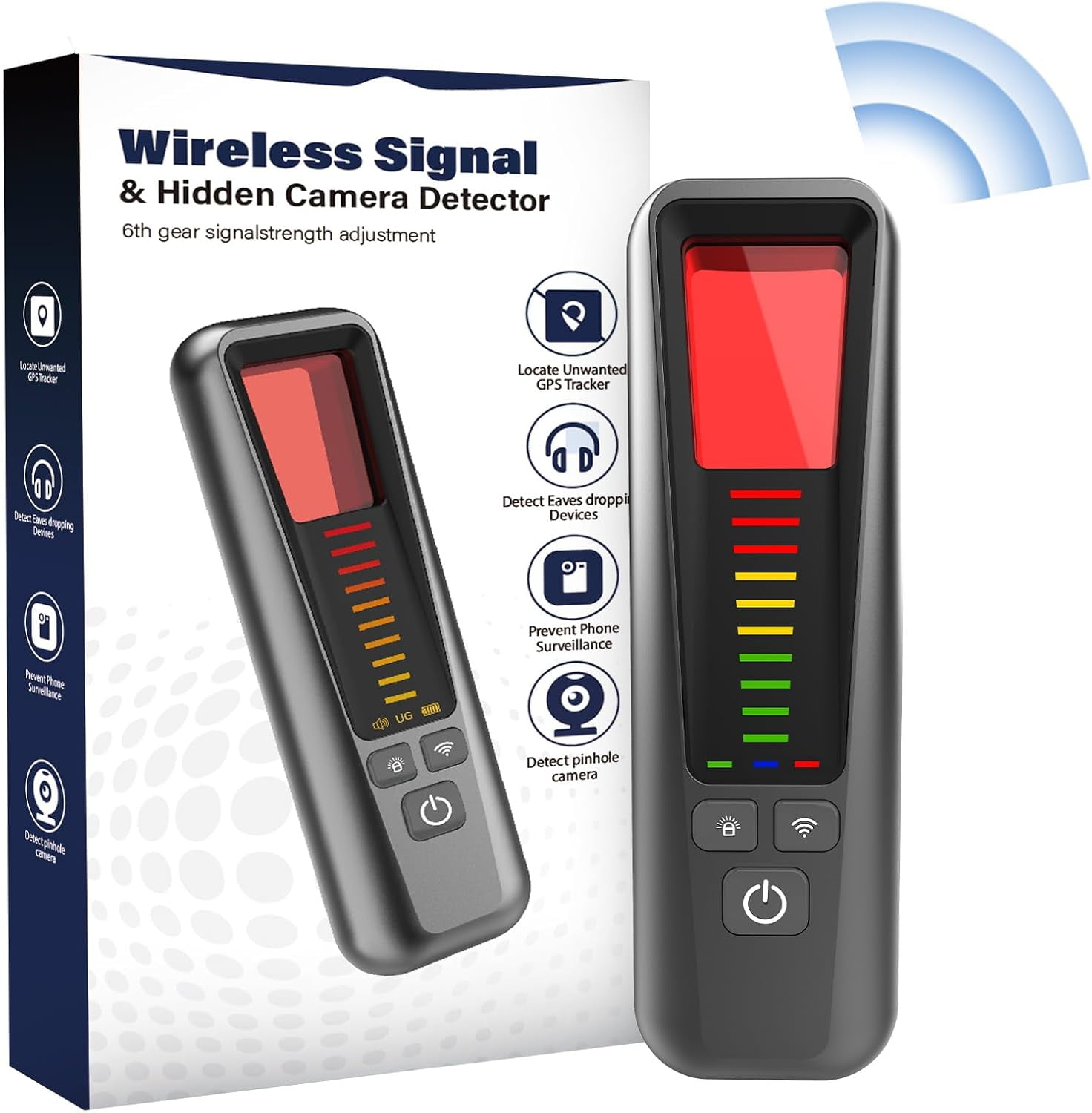 Wiher Smart Hidden Camera Detector, Accurate GPS Detector Detection and ...