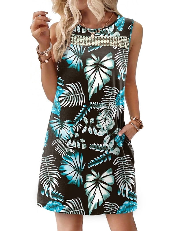 Wiholl Summer Dresses for Women 2026 Beach Vacation Fashion Lace Mini ...