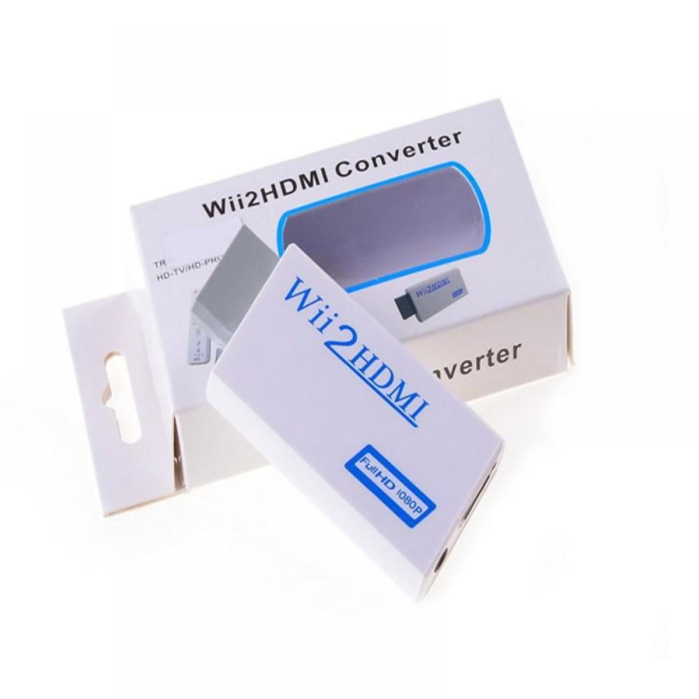 Wii 2 HDMI Adapter for All Display Modes Portable Full HD Wii to HDMI ...