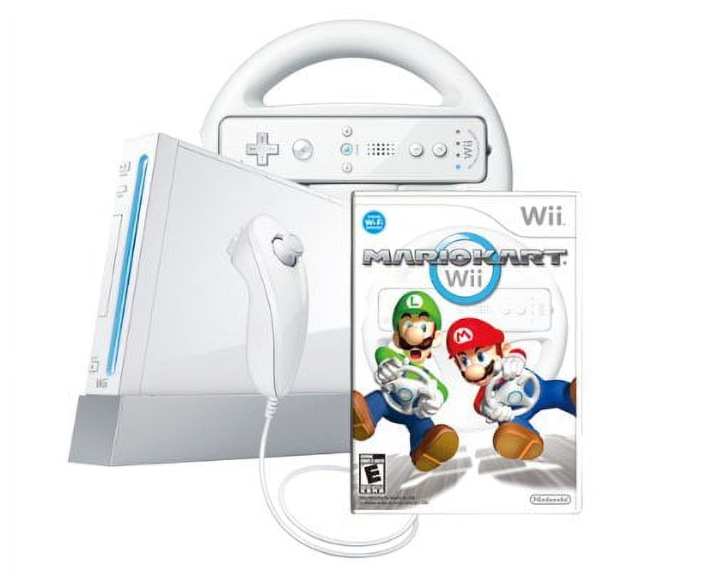 Pre-Owned Wii Console with Mario Kart Wii Bundle - White (Used ...