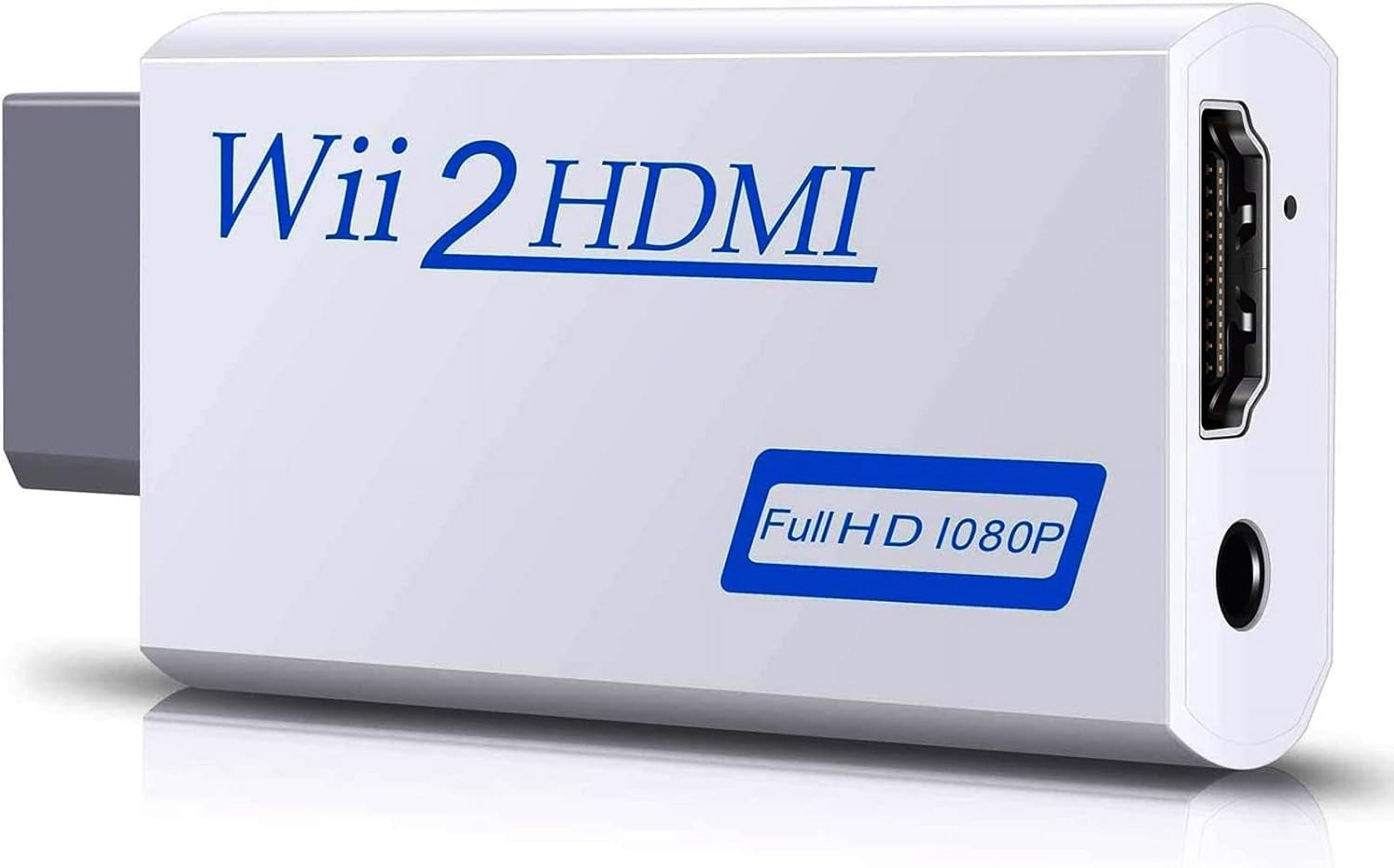 Wii To Hdmi Converter, wii hdmi Adapter with 3.5mm Audio Jack&HDMI ...
