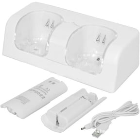 NATNO Wii and Wii U Rechargeable Battery and Charging Dock, Includes ...