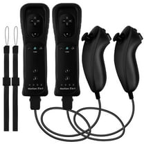 2 Pack Wii Remote and Nunchuck Controller,Wii Remote Controller with ...