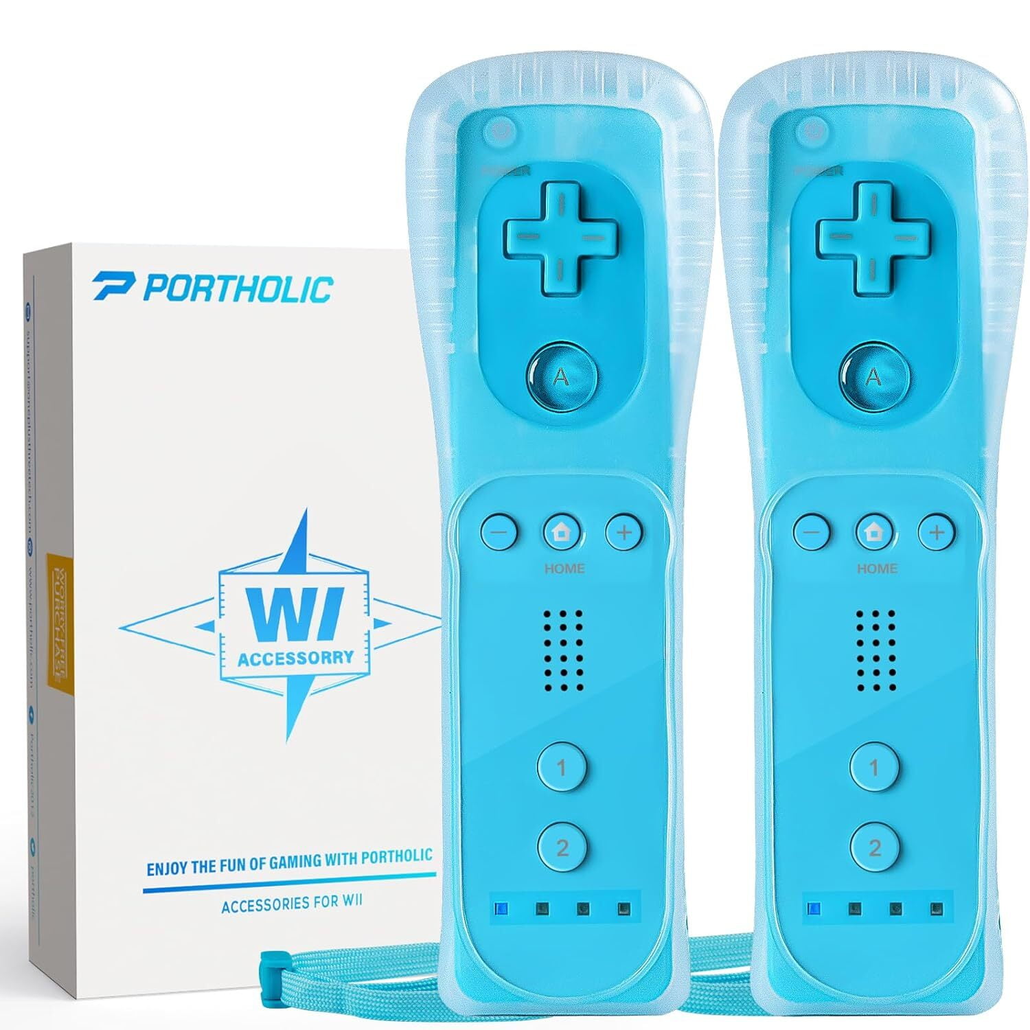 Wii Remote Controller,PORTHOLIC 2 Packs Upgrade Wii Wireless Controller ...