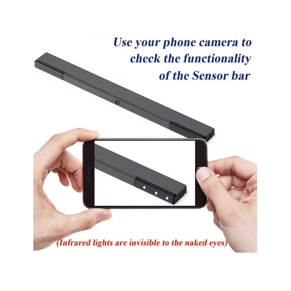 Sensor Bar for Wii, Wireless Wii Sensor Bar, Wireless Infrared Ray ...