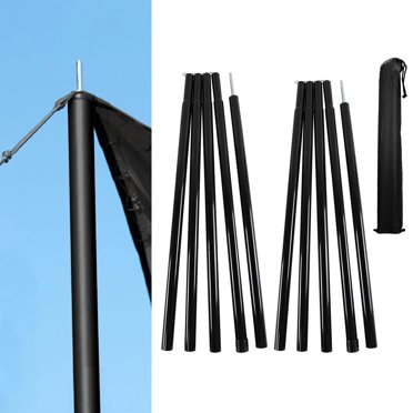 2 Pieces Camping Canopy Tent Pole Connectors Accessories Black ...