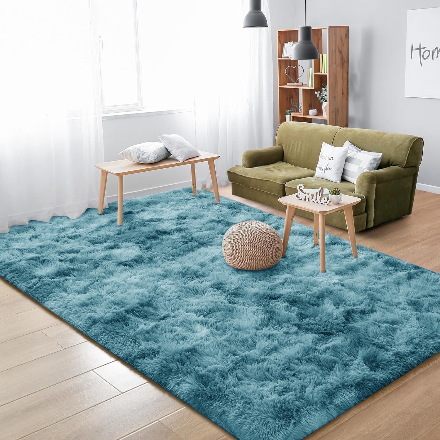 Wiipahome 2ft x 3ft Shaggy Area Rugs for Bedroom Living Room, Fluffy ...