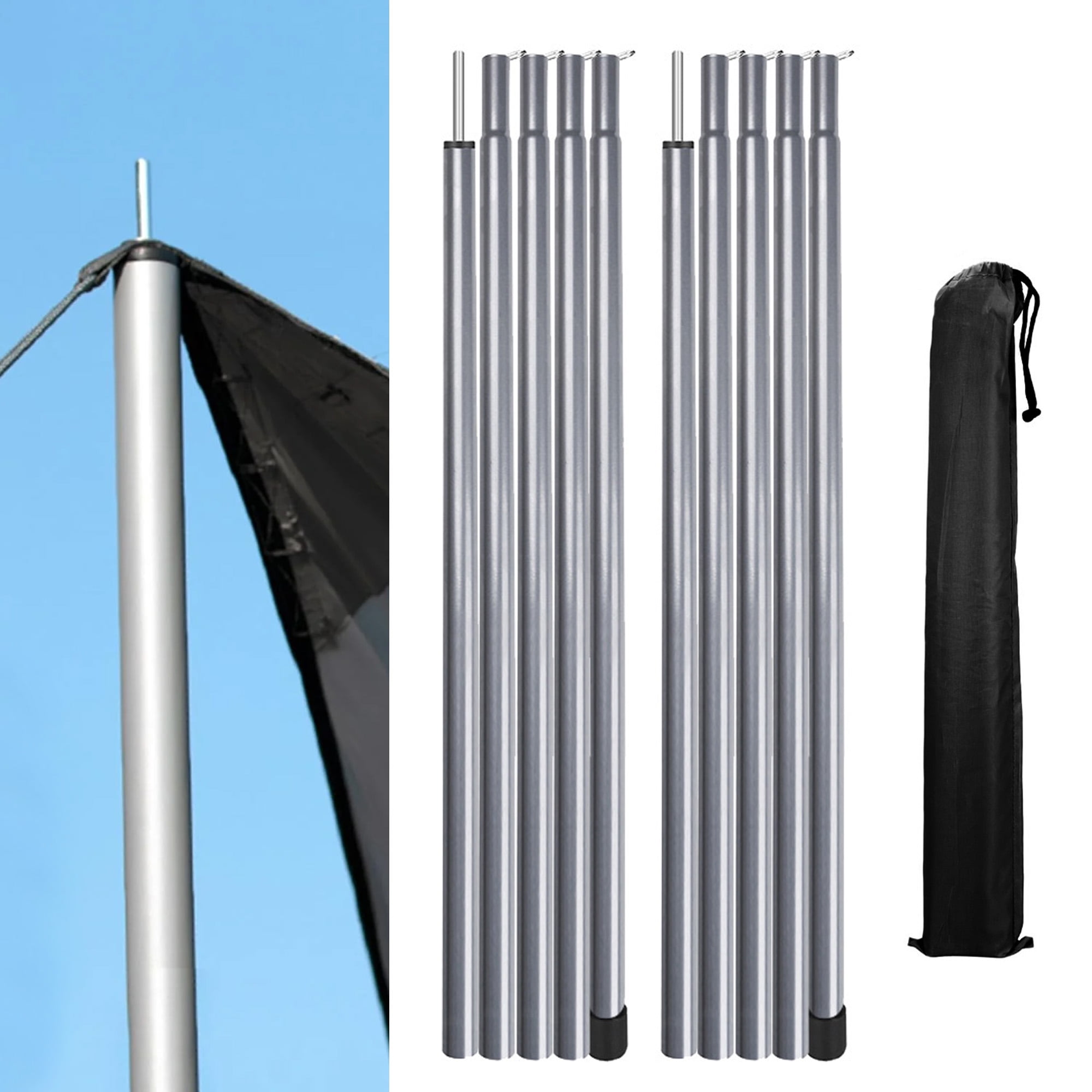 Wiipahome Tent Pole 79 Inches ,Telescopic Adjustable Length Poles for ...