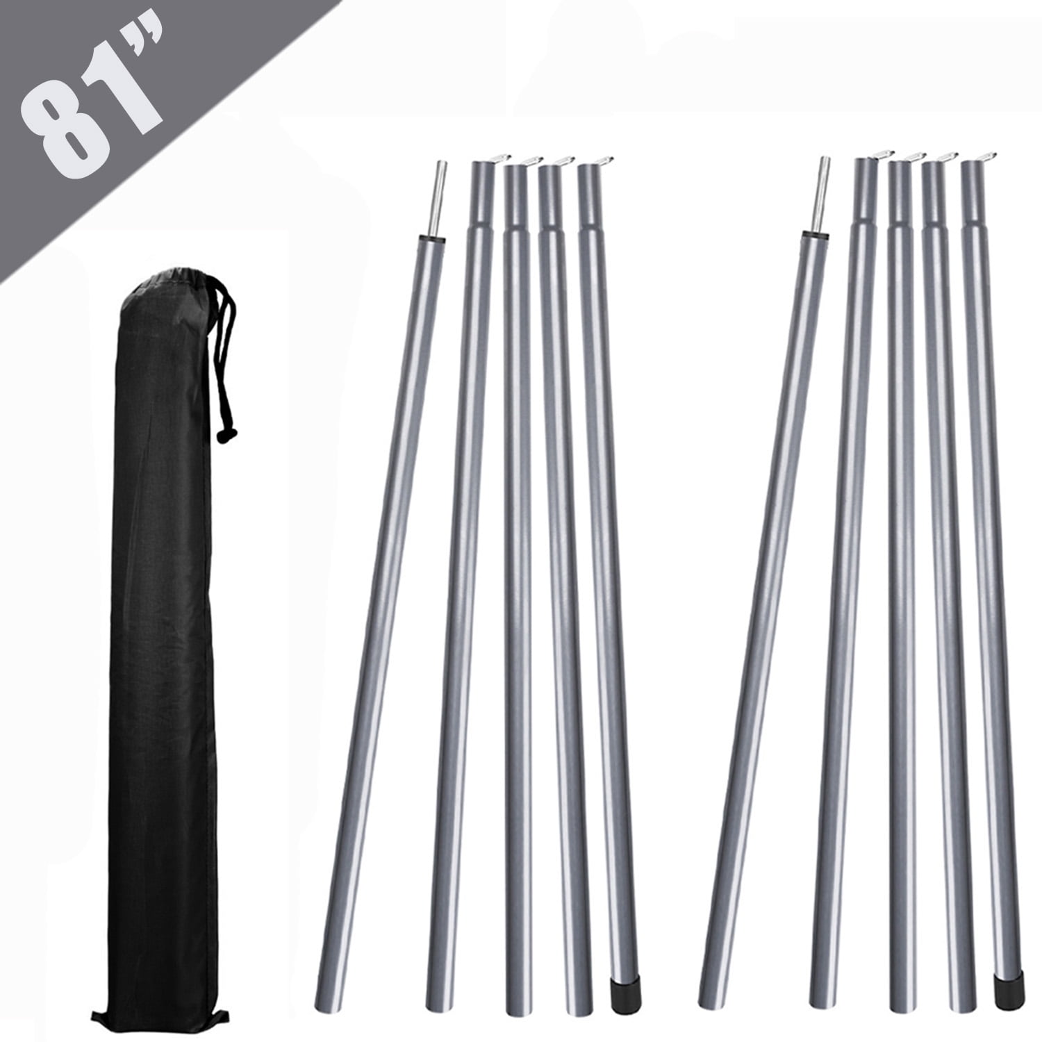 Wiipahome Tent Pole 81 Inches ,Telescopic Adjustable Length Poles for ...