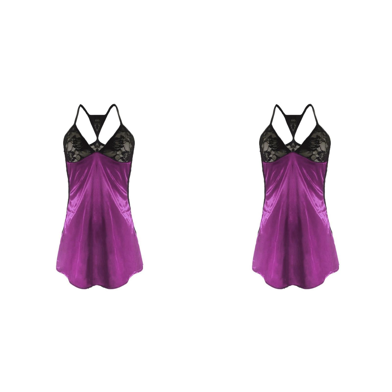 Wijhcboe 2 Pack Translucent plus Size for Women Sexy Lingerie Ladies ...